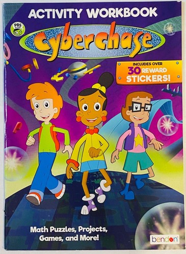 Cyberchase Activity Workbooks Lot of 8 (same) ~ Math Puzzles Games Kids ...