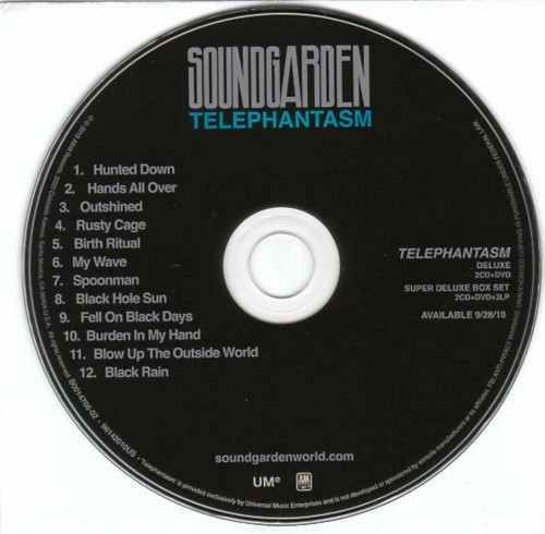 Soundgarden Music Band Artist CD DISC 2010 Telephantasm Greatest Hits ...