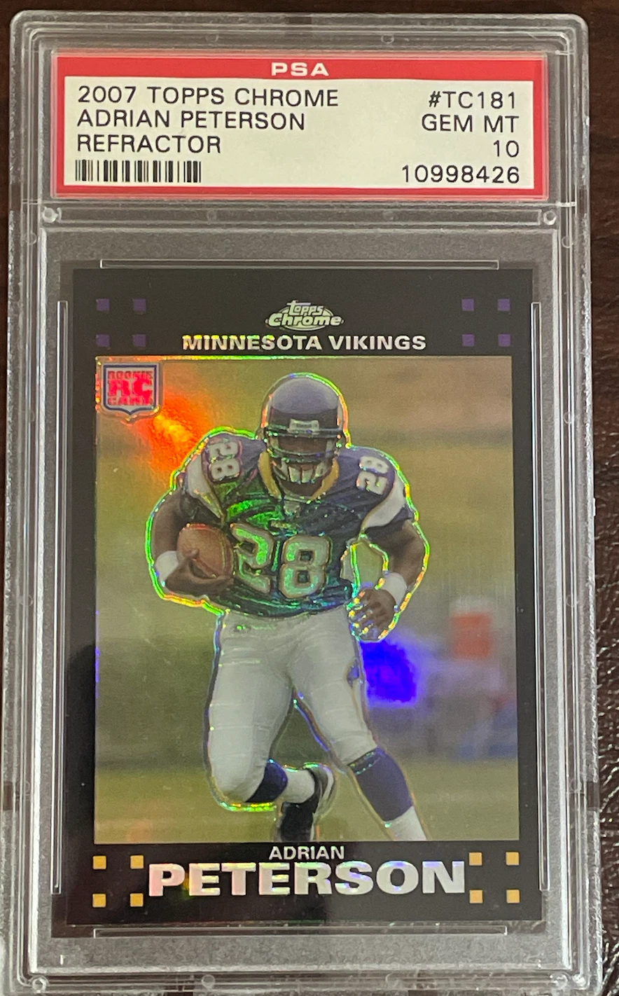 Adrian Peterson 2007 Topps Chrome #TC181 Refractor Price Guide - Sports ...