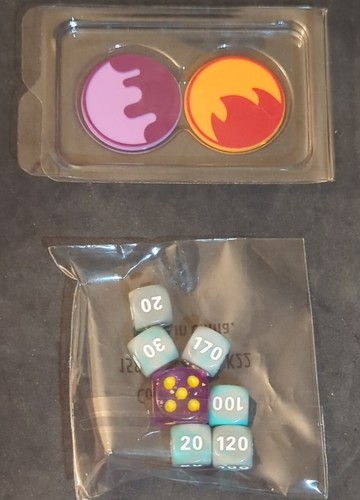 Pokemon TCG Scarlet & Violet Dice, Poison and Burn Marker Coins | eBay