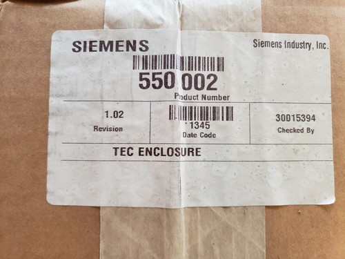 Siemens Aluminum Tec Enclosure 550 002 for sale online | eBay