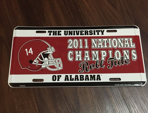 The University of Alabama 2011 National Champions License Plate Cover ...