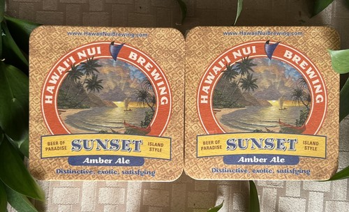 Hawaii Beer Coasters Hawaii Nui Brewing Sunset Amber Ale Lot Of 50 | eBay
