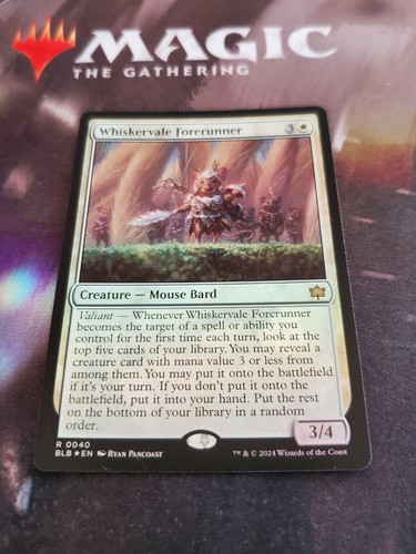 Mtg. Whiskervale Forerunner. Foil. Bloomburrow. Nm | eBay