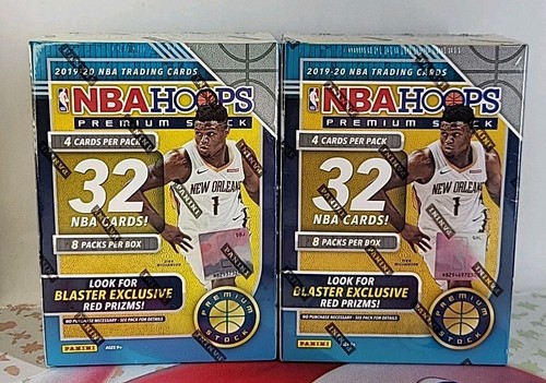 2019-20 NBA Hoops Premium Stock Blaster Box Lot Of 2 Factory Sealed ...