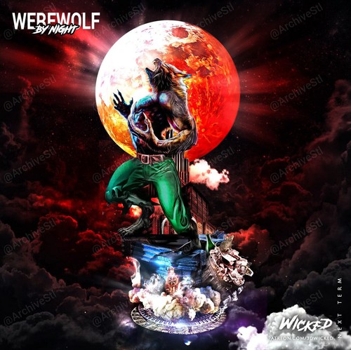 Werewolf by Night Resin Sculpture Statue Model Kit size choices! | eBay