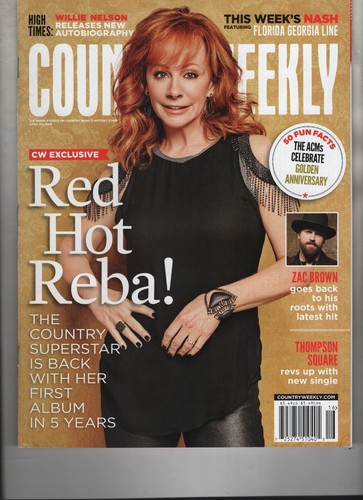 REBA MCENTIRE NASH COUNTRY WEEKLY MAGAZINE APRIL 20 2015 NO LABEL | eBay