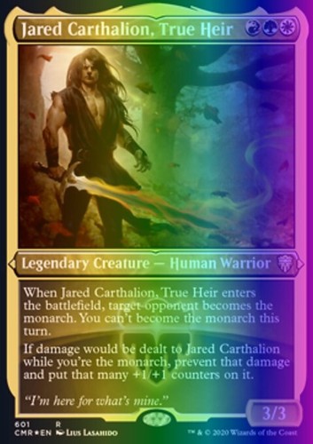 MTG Jared Carthalion, True Heir (601/794) Commander Legends LP FOIL ...