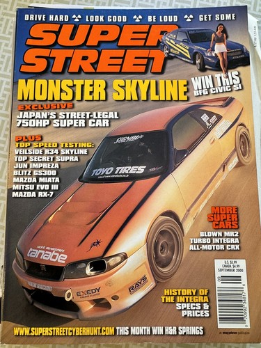 SUPER STREET Magazine Monster Skyline September 2000 RARE | eBay