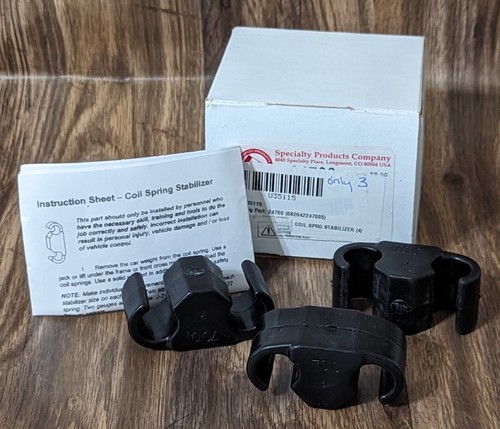 Set Of 3 SPC Performance Coil Spring Stabilizers, 24700 | eBay