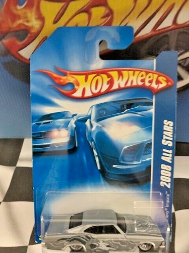 Hot Wheels 2008 All Stars 18/36 058 1965 '65 Chevy Impala SILVER LW ...