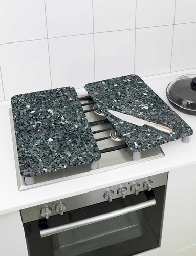 Set Of 2 Universal Hob Stove Covers Chopping Board Worktop Protectors ...