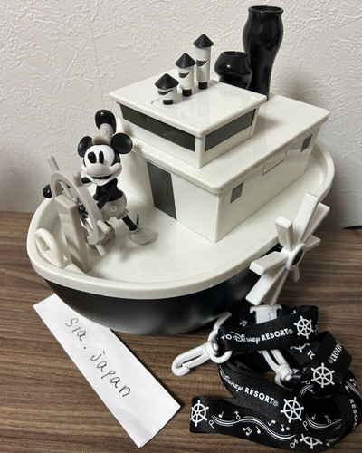 Tokyo Disney Resort Mickey Mouse Steamboat Willie Popcorn Bucket willy ...