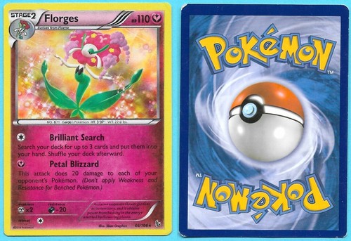 2014 Pokemon Florges card, hologram, XY-Flashfire, #66/106, EX ...