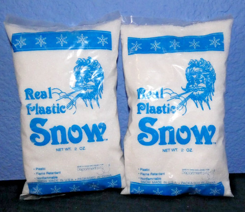 Lot of 2 Department 56 Real Plastic Snow 2oz | eBay