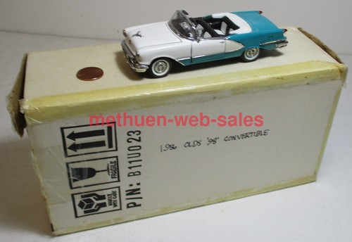 Franklin Mint~1956 Olds "98" Starfire~Blue~1:43~Die Cast Metal~Original ...