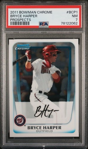 2011 Bowman Chrome Bryce Harper Prospects PSA 7 | eBay