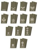 ALL RANKS Pair of ACF / CCF RANK SLIDES for MTP ( Army Cadet Force ...
