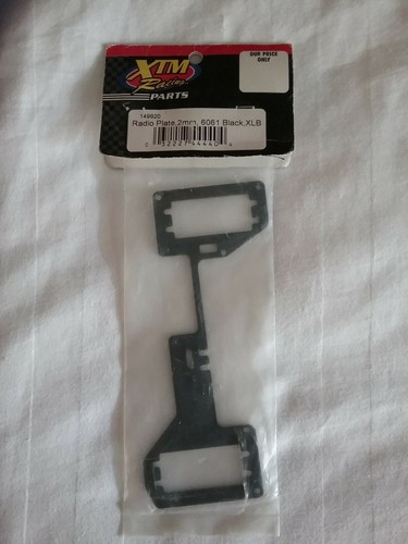 XTM RACING 149920 RADIO PLATE 2MM 6061 BLACK XLB | eBay