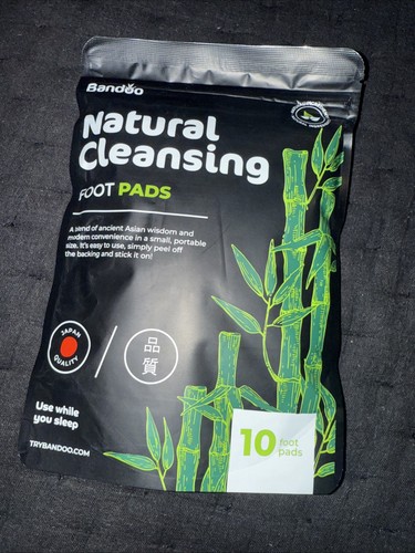 Sealed Bandoo Natural Cleansing Foot Pads All Natural, 10 Pads ...