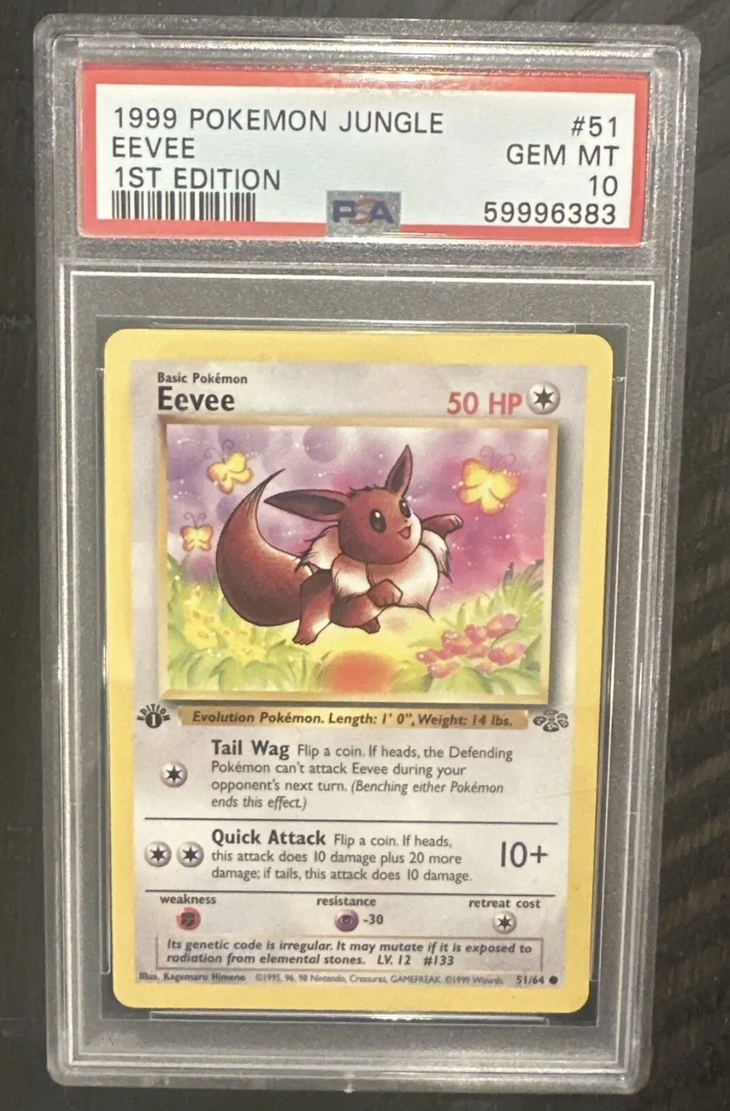 Eevee 1999 Jungle #51/64 1st Edition Price Guide - Sports Card Investor