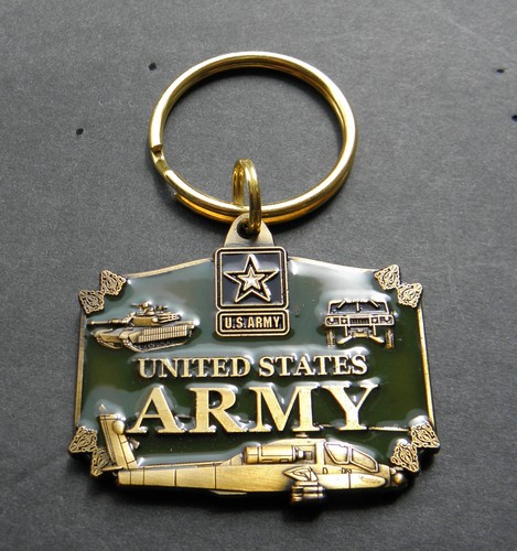 ARMY USA ENAMEL KEY RING KEY CHAIN KEYRING KEYCHAIN 1.75 INCHES | eBay