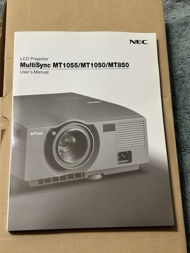 NEC MultiSync MT1055/MT1050/MT850 LCD Projector Manual | eBay