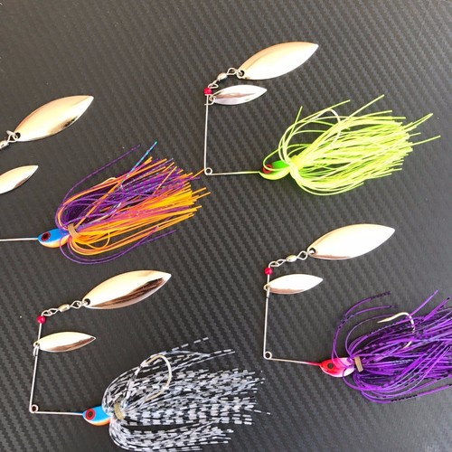 4x Spinnerbaits Colorado 1/2oz Spinner Baits Spinners Spoons ...
