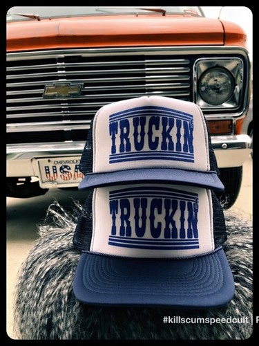 TRUCKIN' Navy hat van vannin' vintage patch porthole windows chevy ...