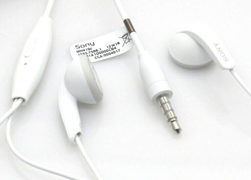 SONY Earbuds XPERIA MH410 White Stereo Earphones 3.5mm | eBay