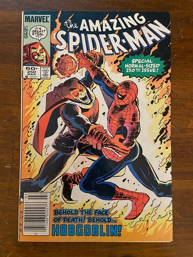 AMAZING SPIDER-MAN #250 (Marvel, 1963) VG-F Hobgoblin NEWSTAND | eBay
