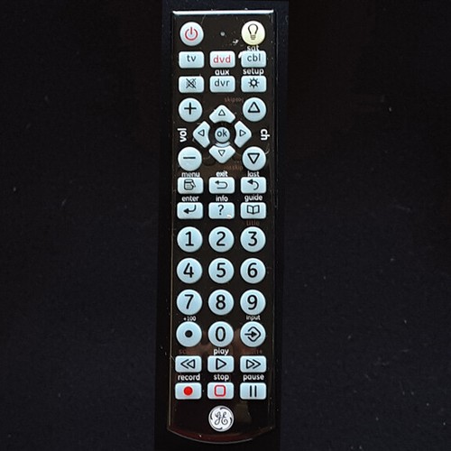 GE 24116 V4 Grand Bouton LED Bleu Rétroéclairage Universel Télécommande ...