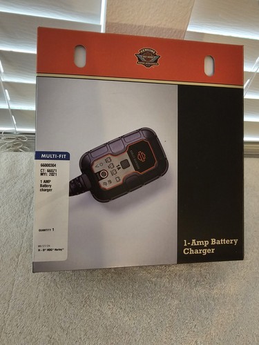 Harley-Davidson 1 Amp Battery Charger 66000304 For 12V or Lithium Ion ...