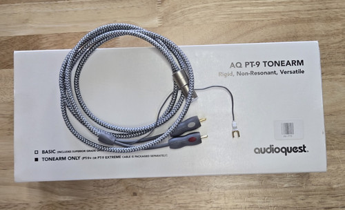 Audioquest AQ PT-9 Tonearm in Original Box with AQ WIldcat Cable- manf ...