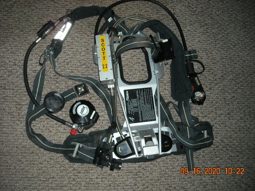 Scott 2.2 AP50 SCBA Air Pak Pack VIBRALERT EZ-FLO Reg HUD UAC/RIT ...
