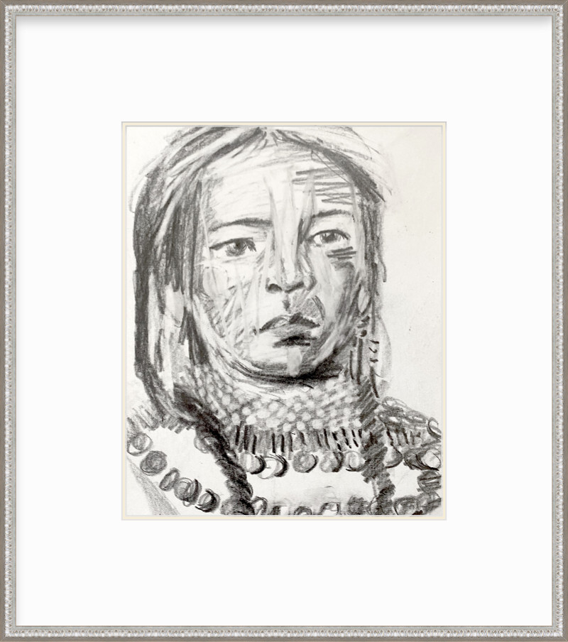 Dibujos A Lápiz De Mujeres Nativas Americanas Pow Wow Arte Dibujo