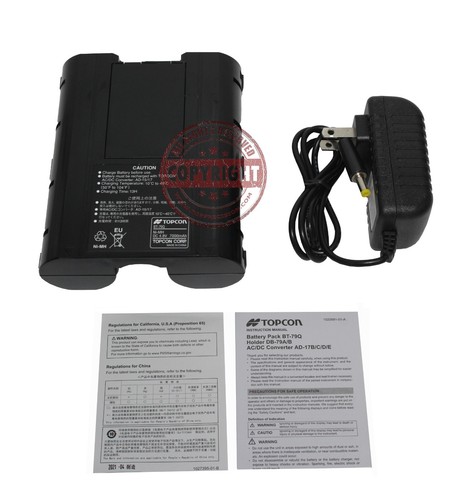 TOPCON BT-79Q RECHARGEABLE BATTERY + CHARGER FOR RL-H5A,RL-H5B LASER ...
