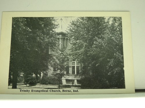 Postcard Trinity Evangelical Church Berne Indiana Published Mennonite ...