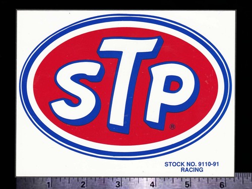 STP - Original Vintage 1980's 90's Racing Decal/Sticker - 6 Inch Size ...