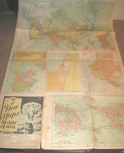1954 Collectible World Maps for sale | eBay