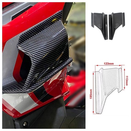 Motorcycle Front Fairing Aerodynamic Winglets Spoilers Air Deflector ...