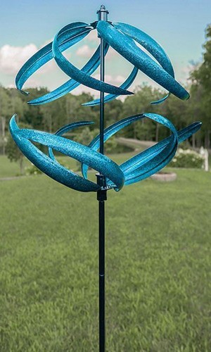 Marshall Kinetic Sphere Wind Spinner, Blue, 81.5"H | eBay