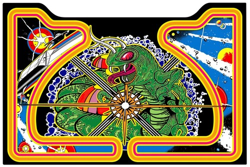 12 in 1 Asteroids and Centipede Arcade 1up Cabinet Riser Graphic Decal ...