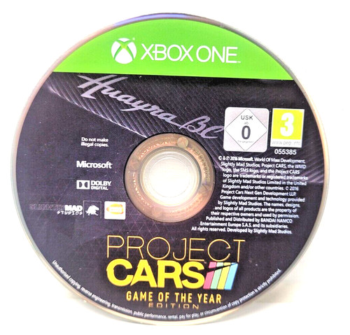 Xbox One Project Cars Game of the Year Edition DISC ONLY (PLAYS ON ...