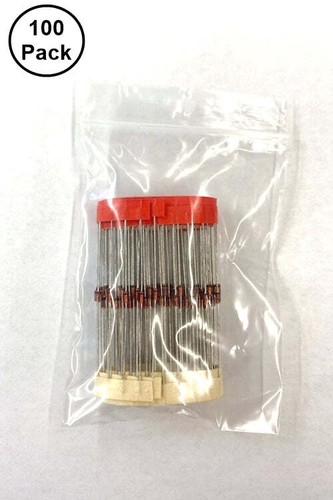 100 Pack of 1N4184, 82V @ 1W Zener Diodes 5% ~ DO-41 Axial Lead Case ...