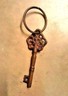 3 Victorian Keys on Keyring Skeleton Church Key rustic brown Cast Iron ...
