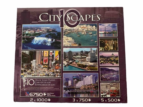 Jigsaw Puzzles 6750 Total Pieces 10 Puzzles City Scapes Brand NEW ...