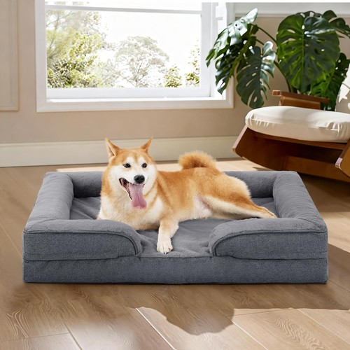 MADE 4 PETS Orthopedic Dog Bed for Large Dogs, Supportive Foam Big ...