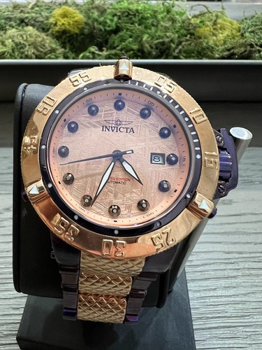 Invicta 50mm Subaqua Noma III Meteorite & Diamond Dial Auto Watch Model ...