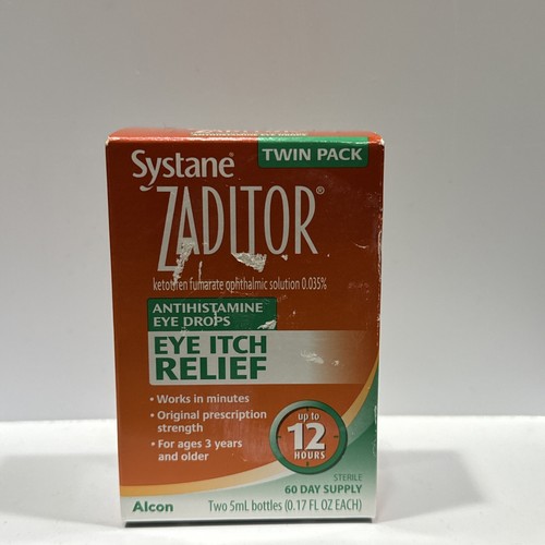 Alcon Zaditor Antihistamine Eye Drops - 0.17oz (2 Pack) | eBay